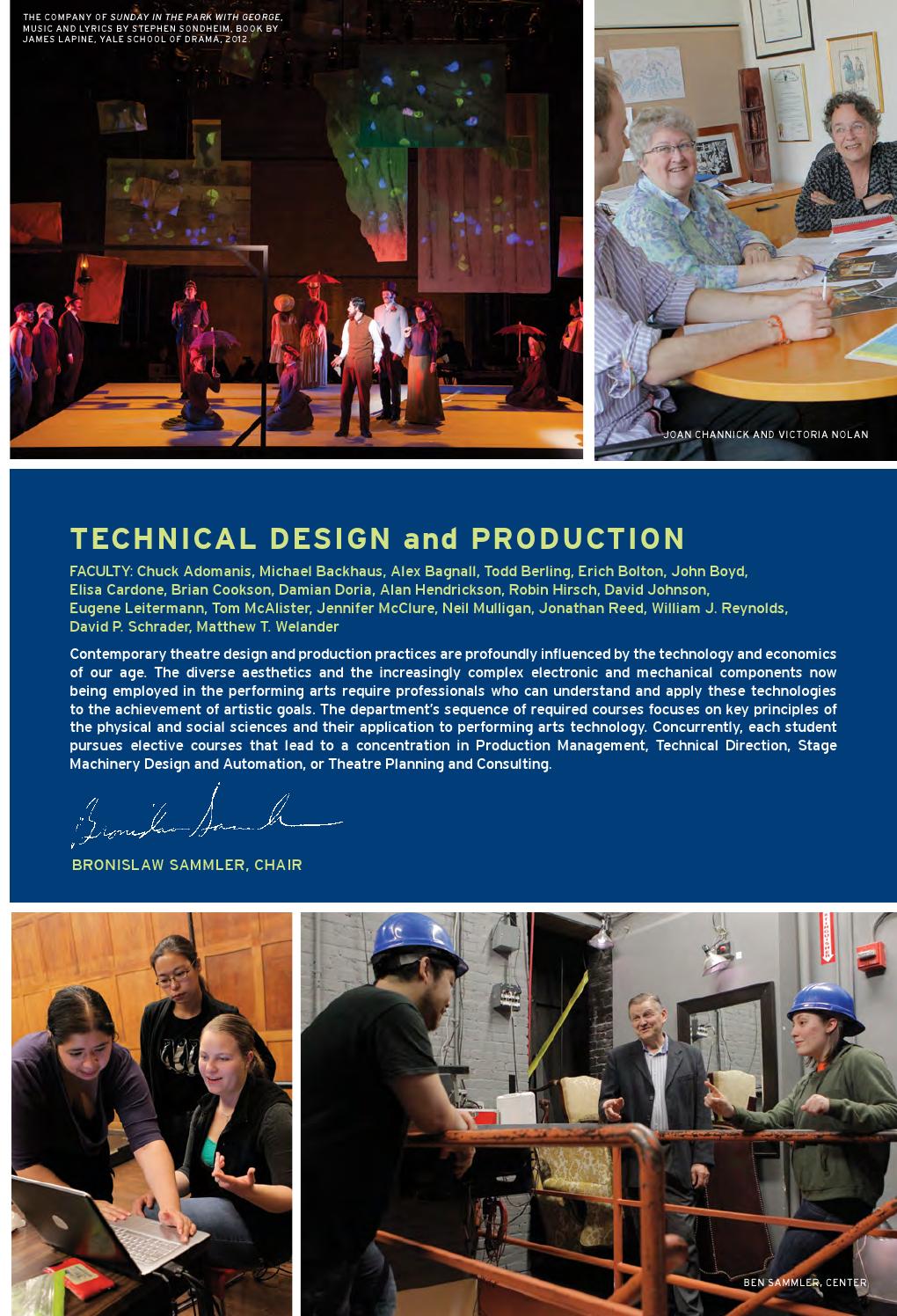 Yale School of Drama 2014-2015 Admissions Brochure by Yale Repertory ...