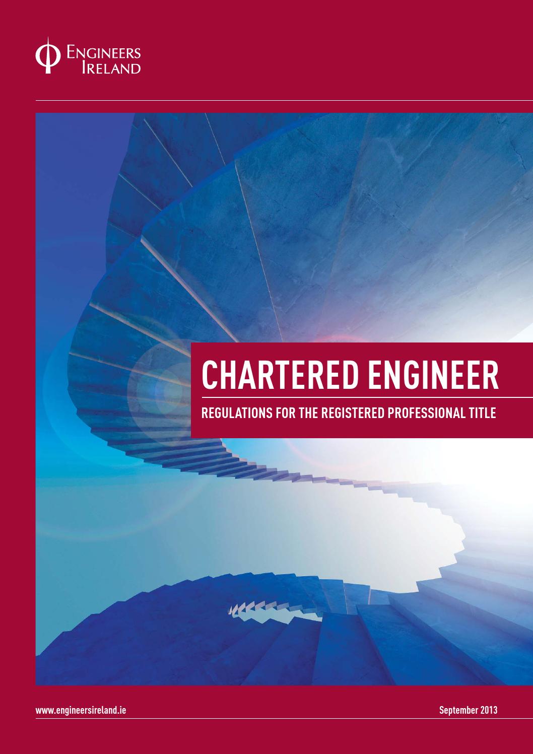 Chartered Engineer Regulations by Th!nk Media - Issuu