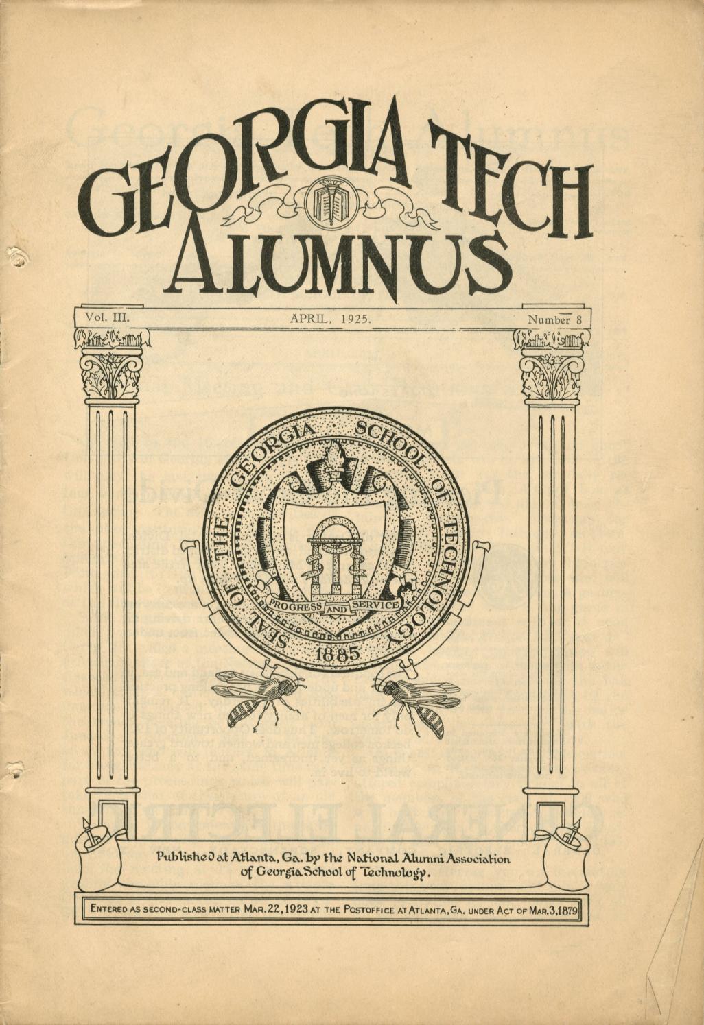Georgia Tech Alumni Magazine Vol. 03, No. 08 1925 by Georgia Tech ...