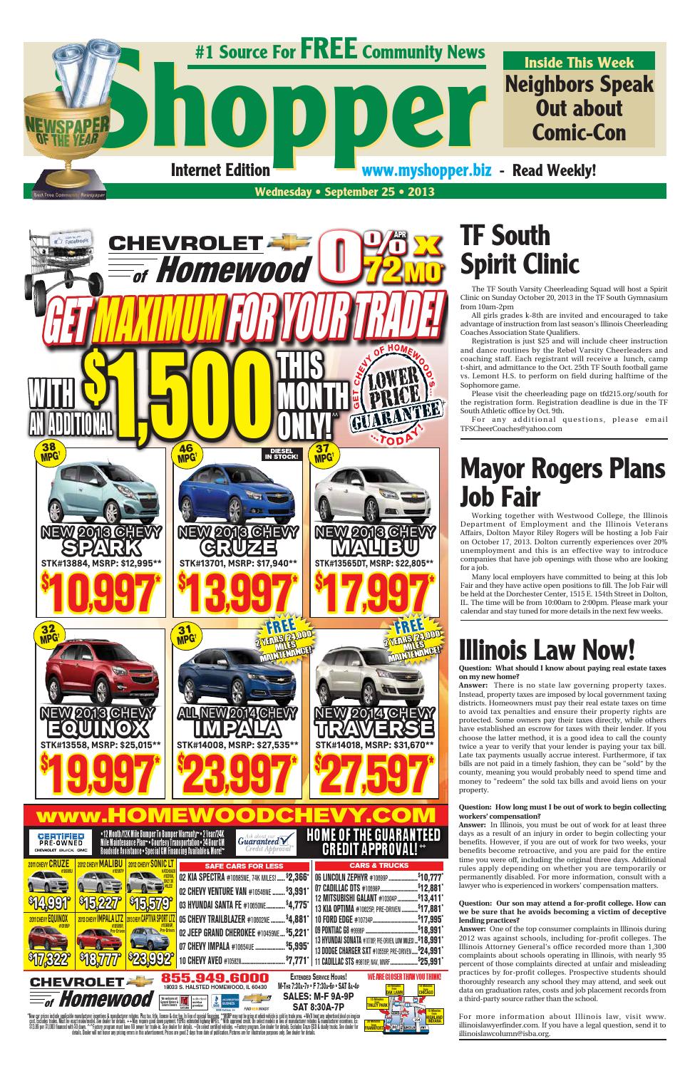 The Shopper 9/25/13 by The Shopper - Issuu