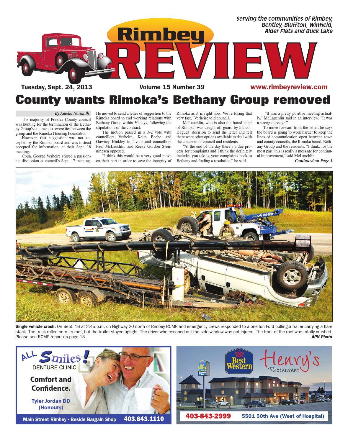 Rimbey Review, September 24, 2013 by Black Press Media Group - Issuu