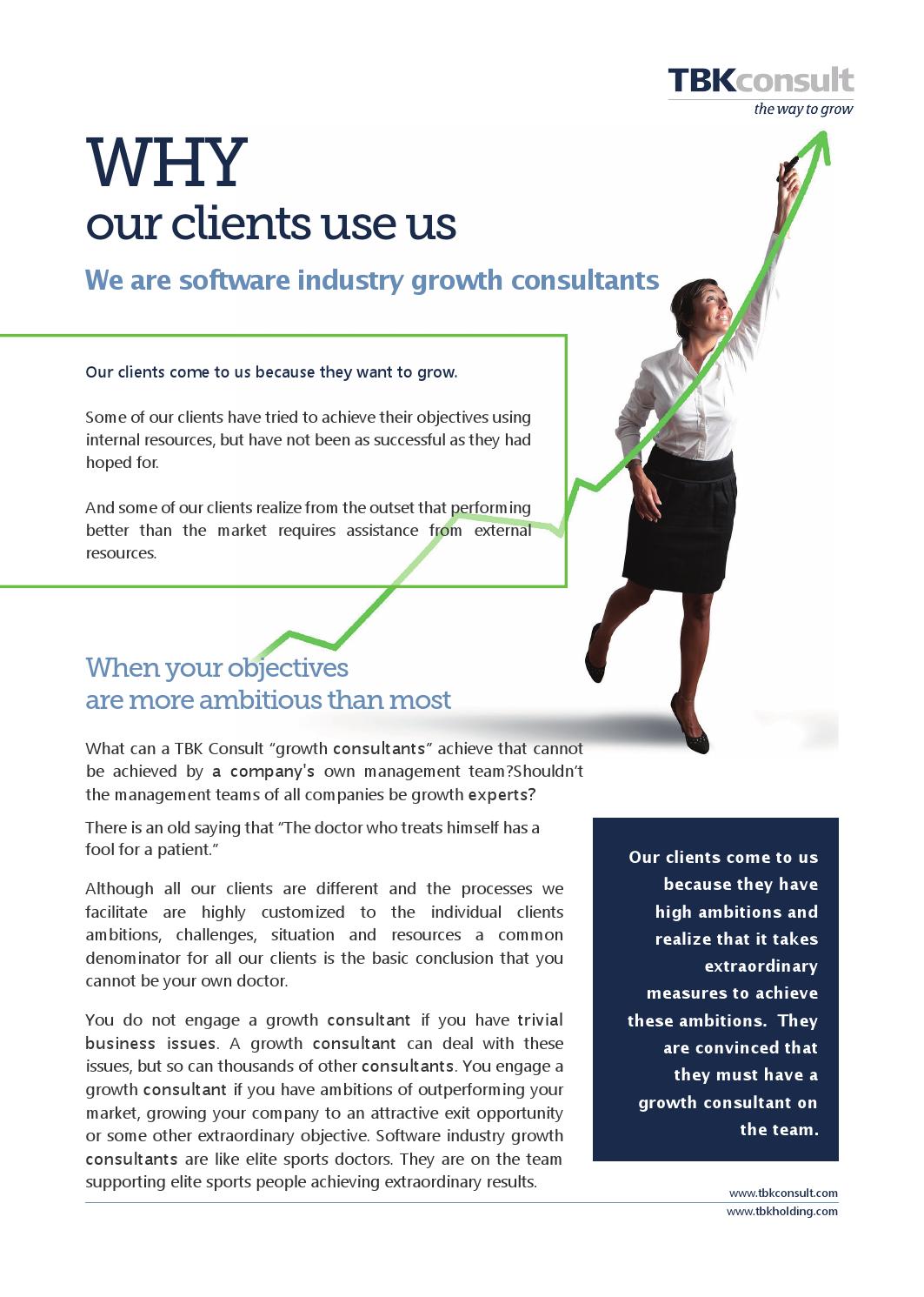 Why Clients Choose TBK Consult by TBK Consult - Issuu