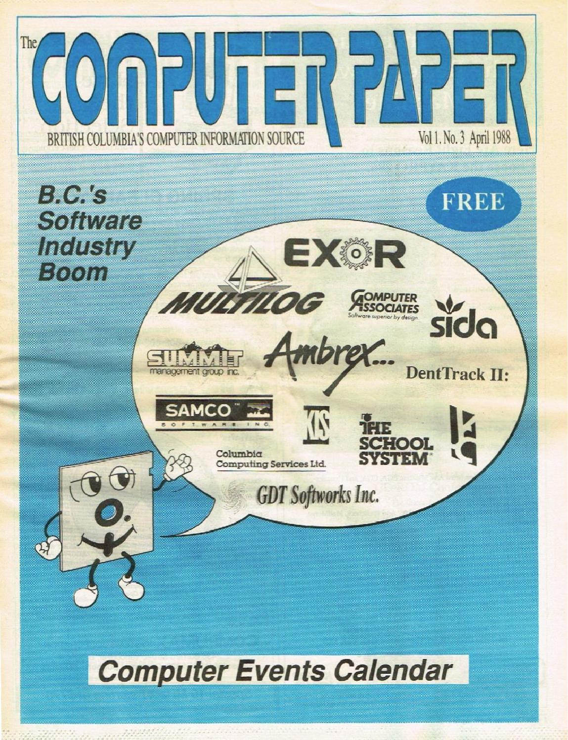 1988 04 The Computer Paper by The Computer Paper - Issuu