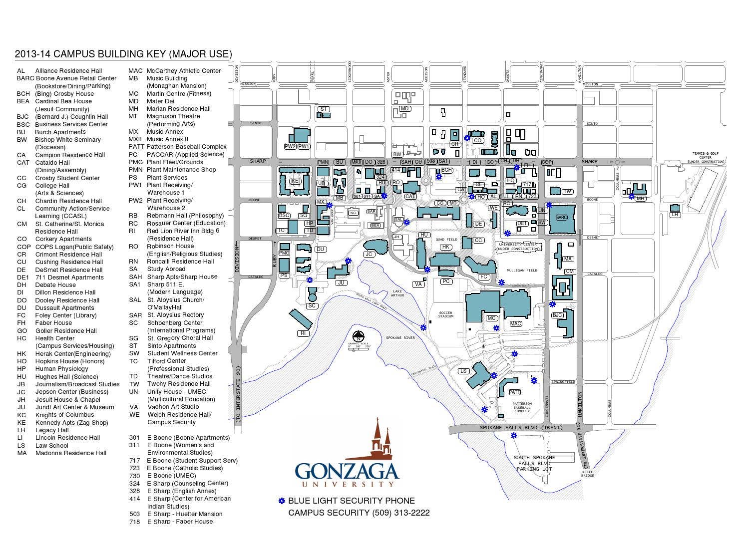 Gonzaga University Campus Map by Gonzaga University - Issuu