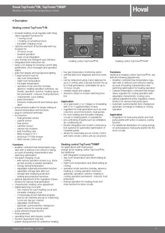System components Catalogue - Export by Hoval - Issuu