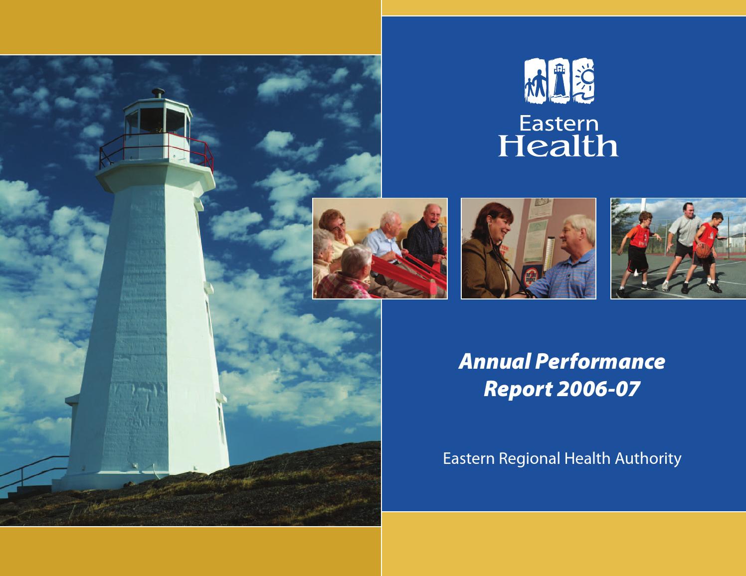Annual Performance Report 2006 2007 By Eastern Health Issuu Annual Performance Report 2006 2007 By Eastern Health Issuu