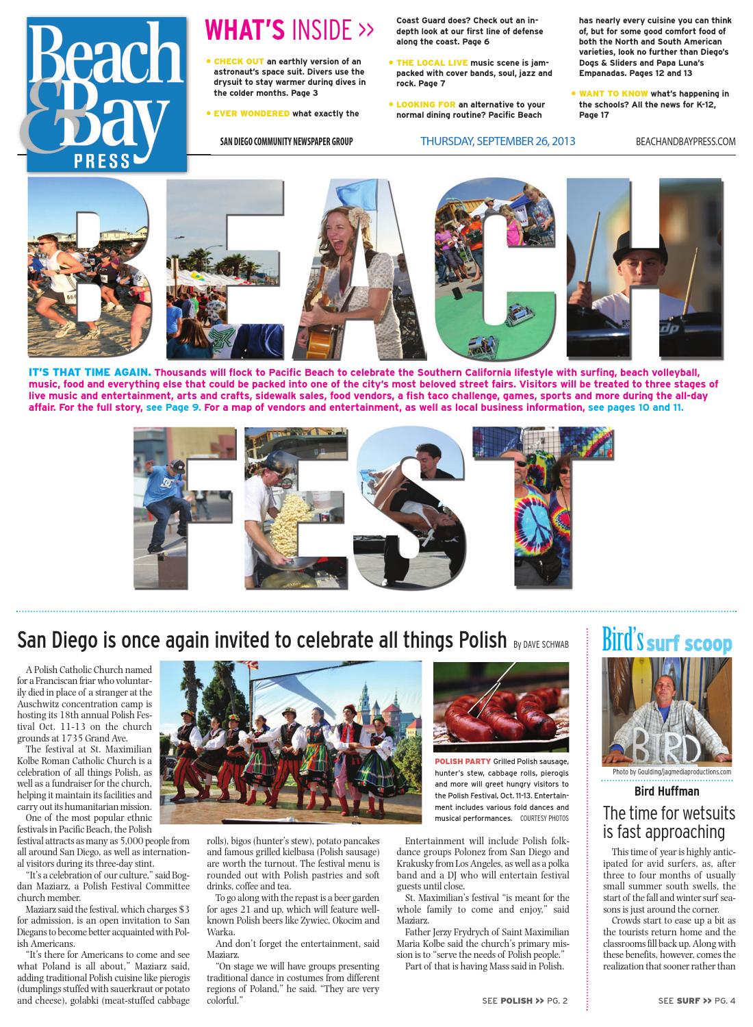 Beach & Bay Press, September 26th, 2013 by San Diego Community ...