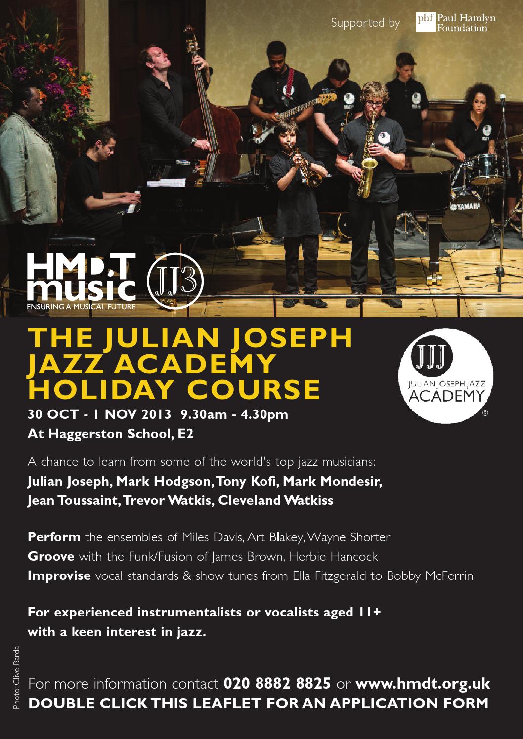 JJJA Autumn Term Holiday Course Leaflet by HMDT Music - Issuu