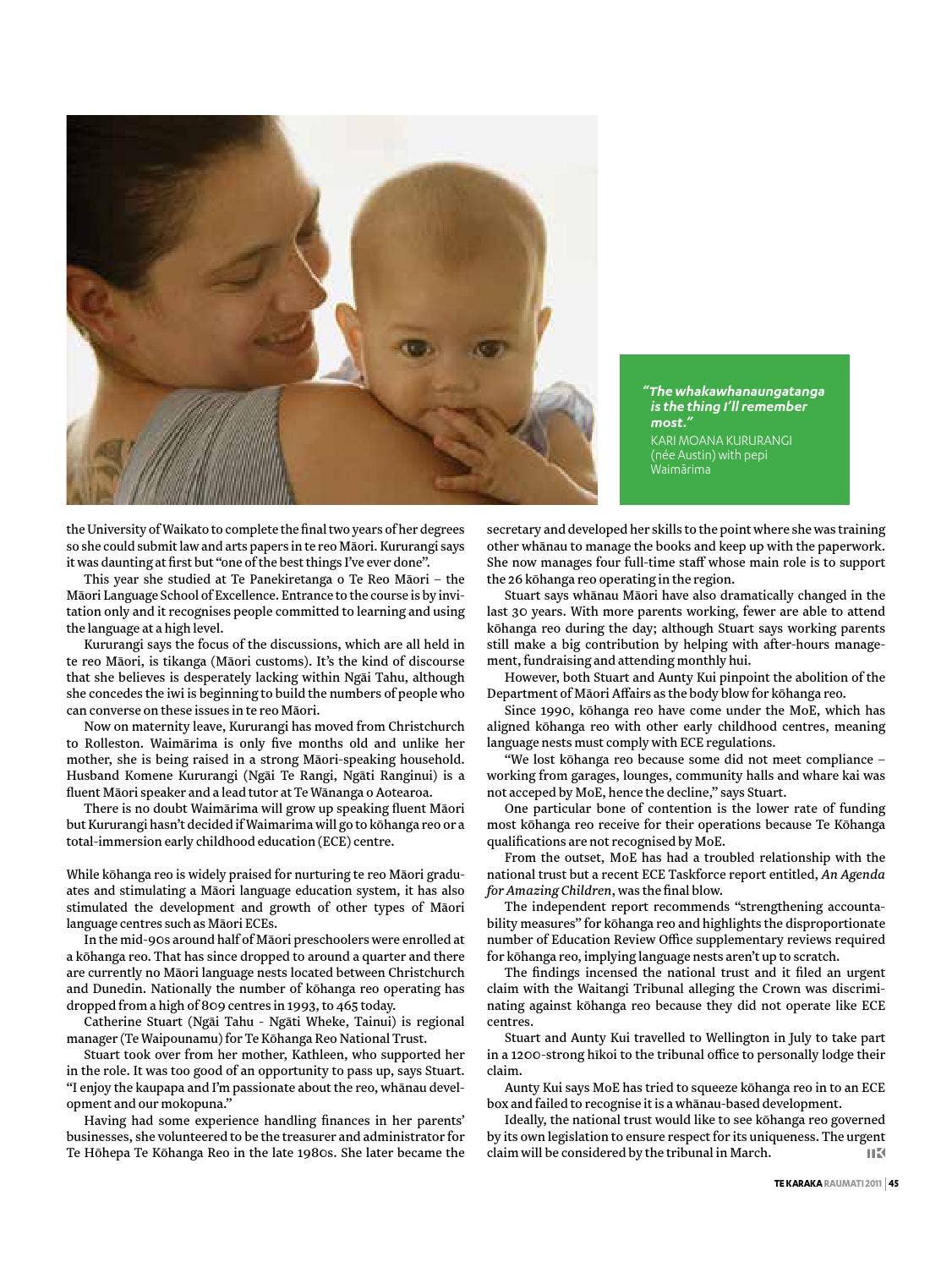 TE KARAKA Raumati/Summer 2011 | 52 by Te Runanga o Ngai Tahu - Issuu