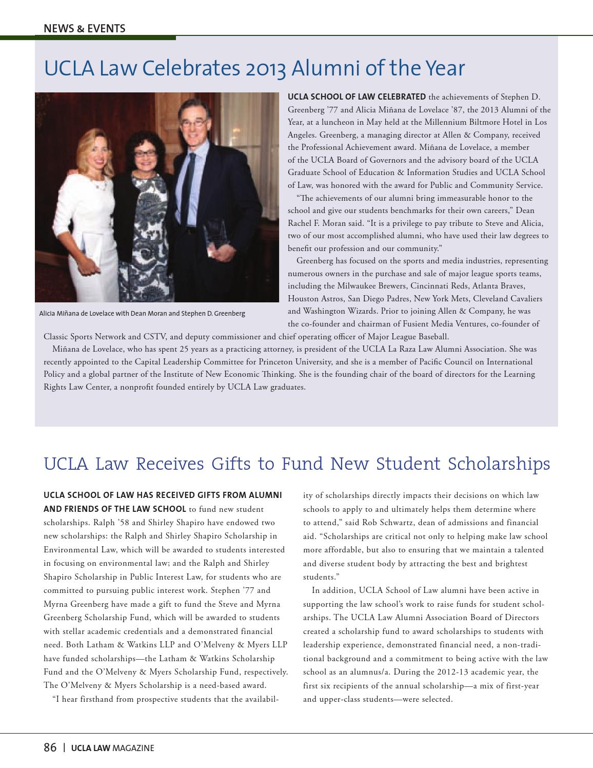 Fall 2013 UCLA Law Magazine by UCLA Law - Issuu