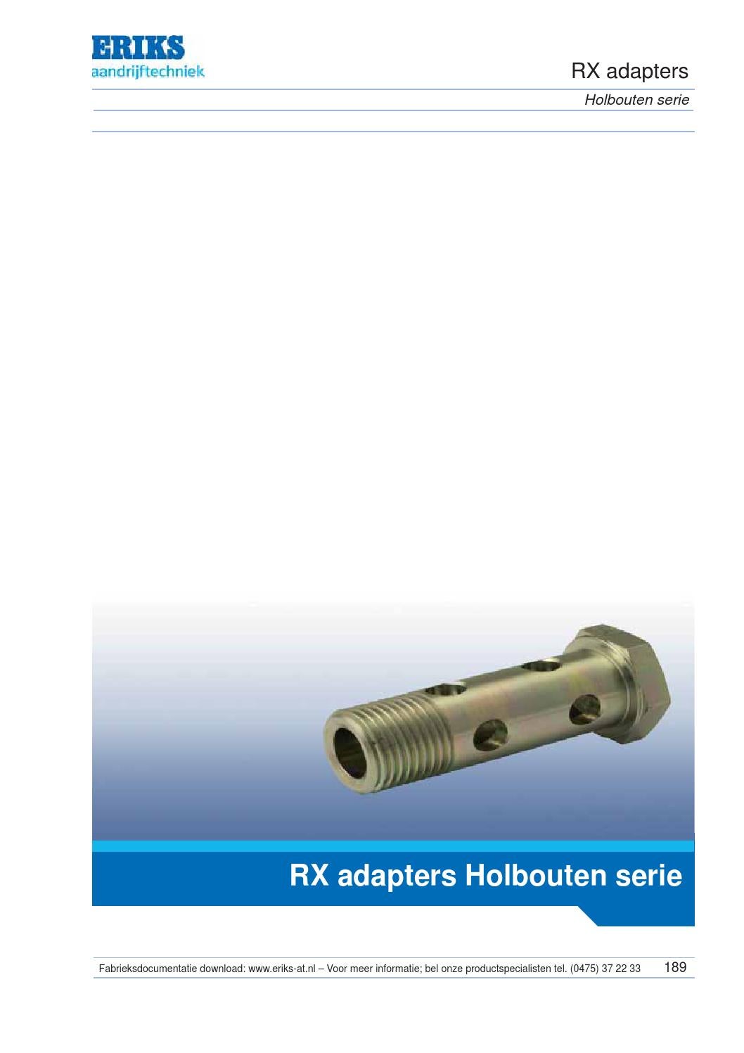 Eriks rx adapters by ERIKS Nederland - Issuu