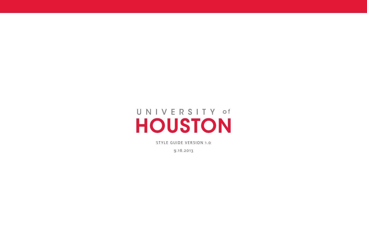 Uh brand style guide 1 0 by University of Houston - Issuu