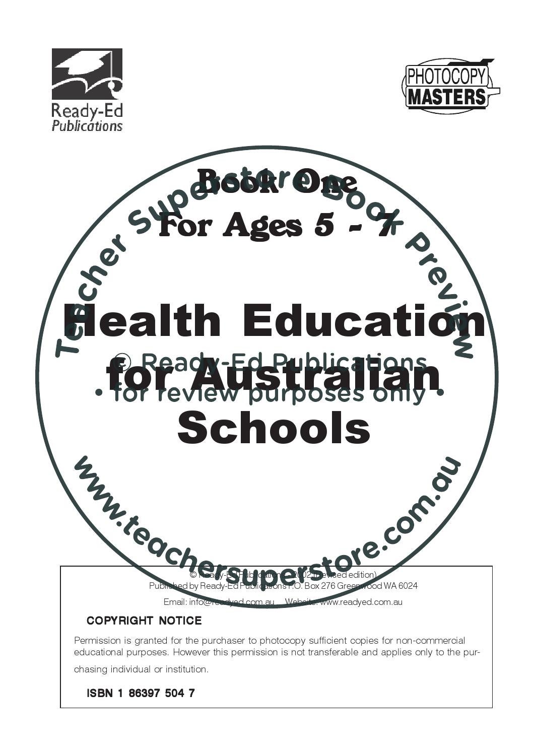 Health Education Activities: Book 1 - Ages 5-7 by Teacher Superstore ...