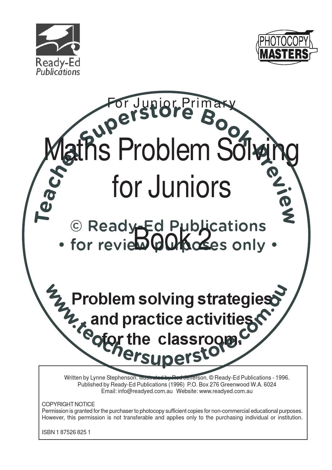 Problem Solving Maths For Juniors Book 2 Vebuka problem-solving-maths-for-juniors-book-2-vebuka