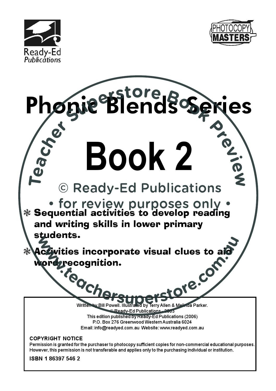 Phonic Blends: Book 2 by Teacher Superstore - Issuu