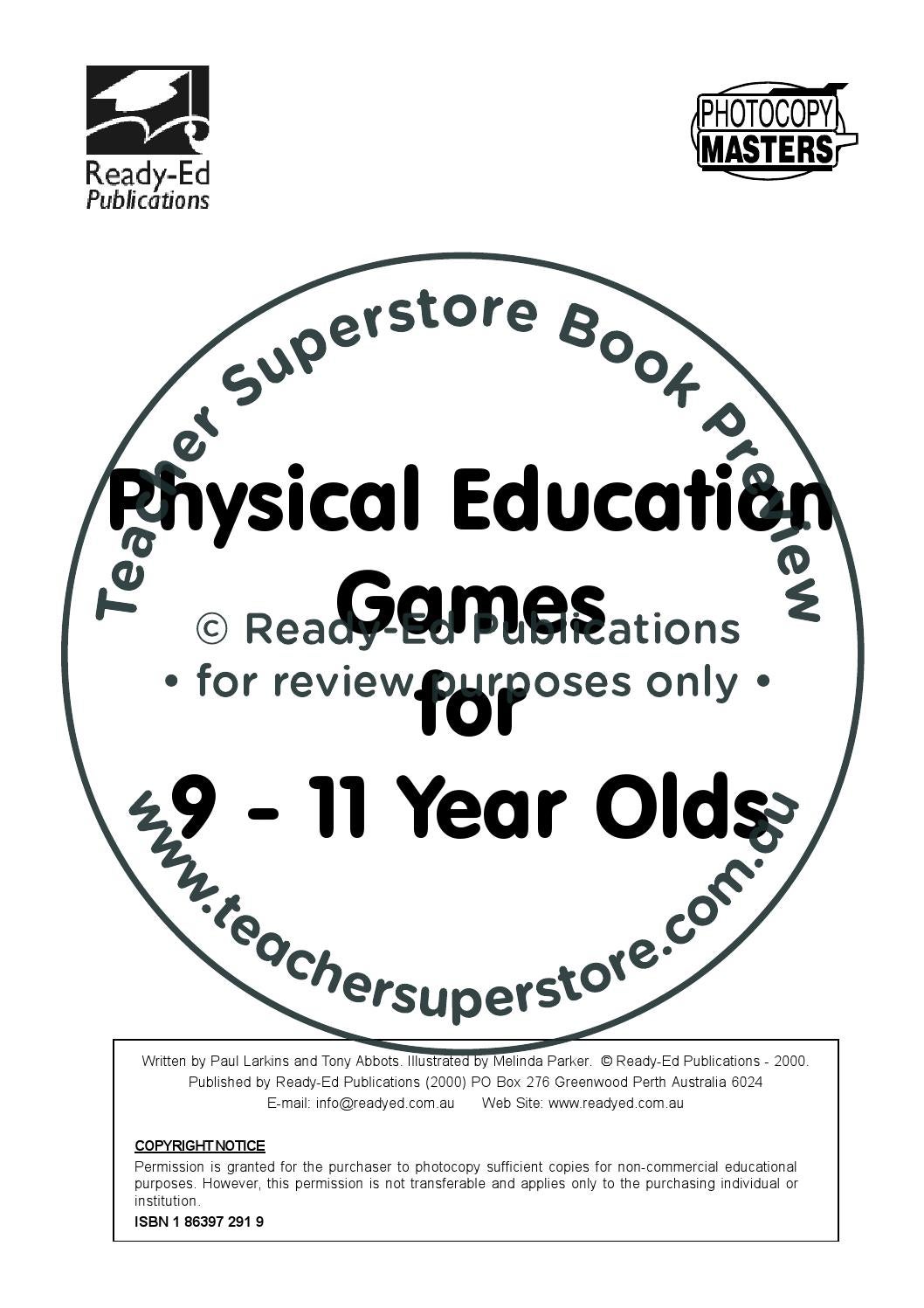 Physical Education Games Series: Book 2 - Ages 9-11 by Teacher ...
