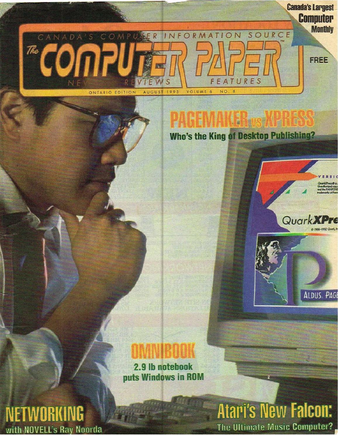 1993 08 The Computer Paper - Ontario Edition by The Computer Paper - Issuu
