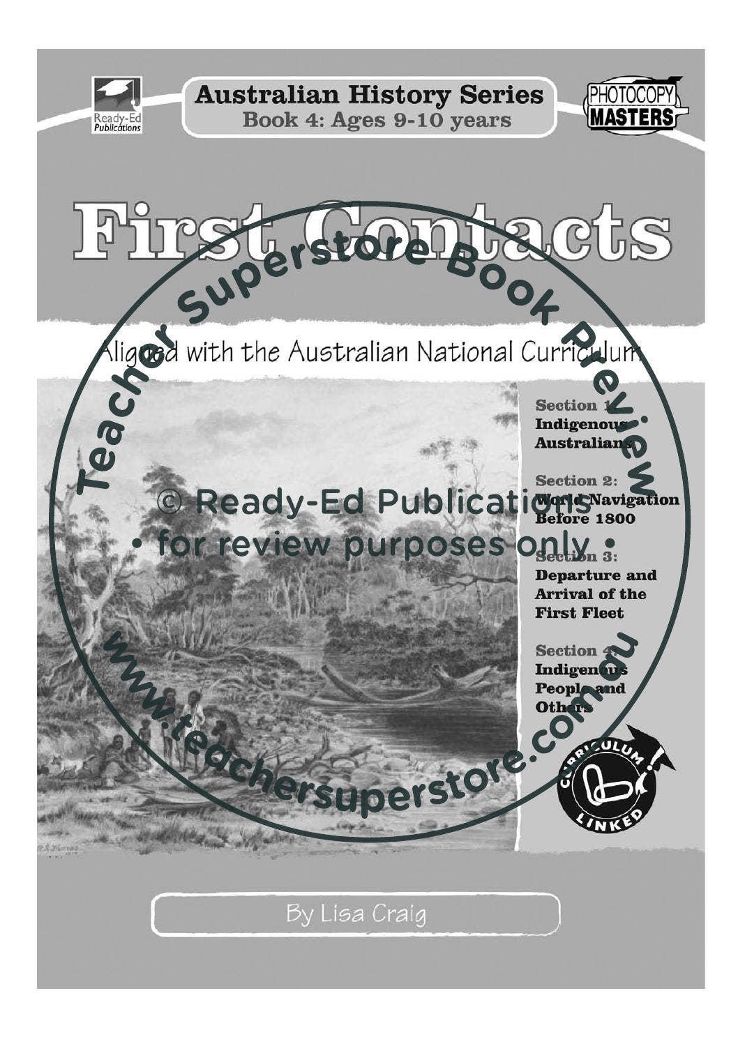 Australian History Series: Book 4 - First Contacts by Teacher ...