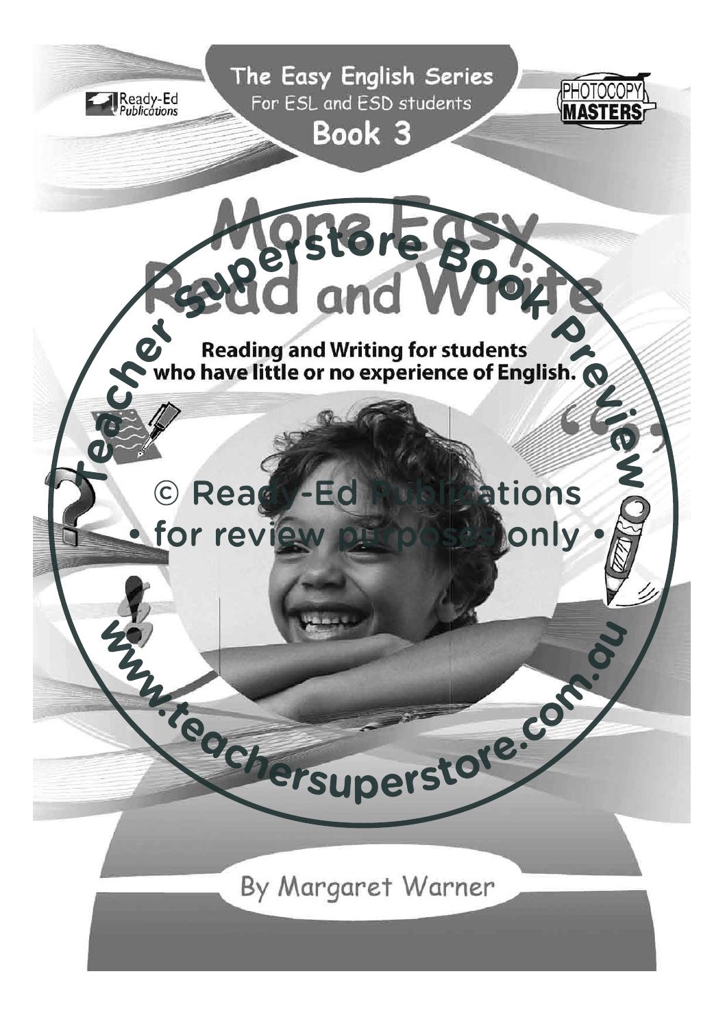 Easy English: Book 3 - More Easy Read and Write by Teacher Superstore ...