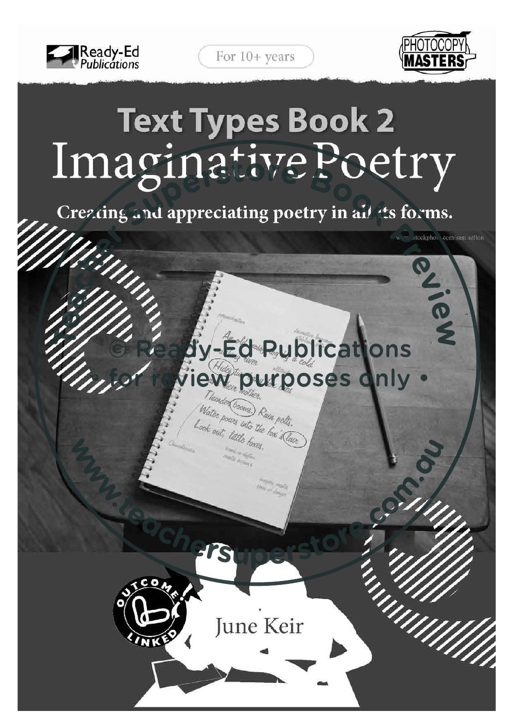 Text Types: Book 2 - Imaginative Poetry by Teacher Superstore - Issuu