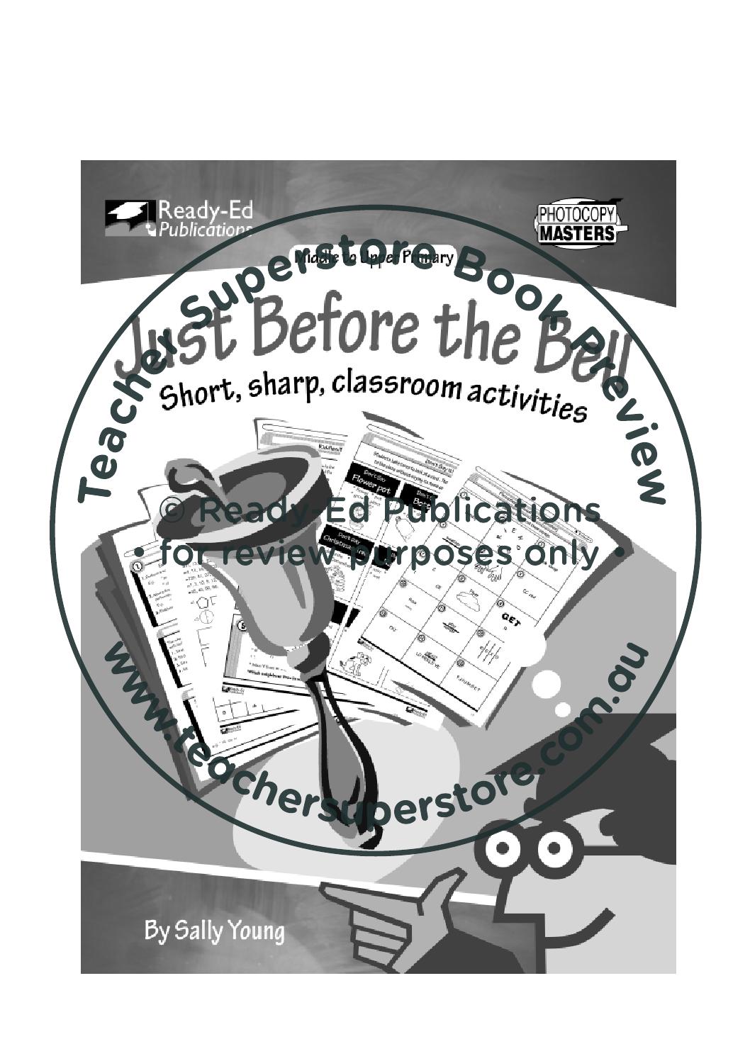 Just Before The Bell by Teacher Superstore - Issuu