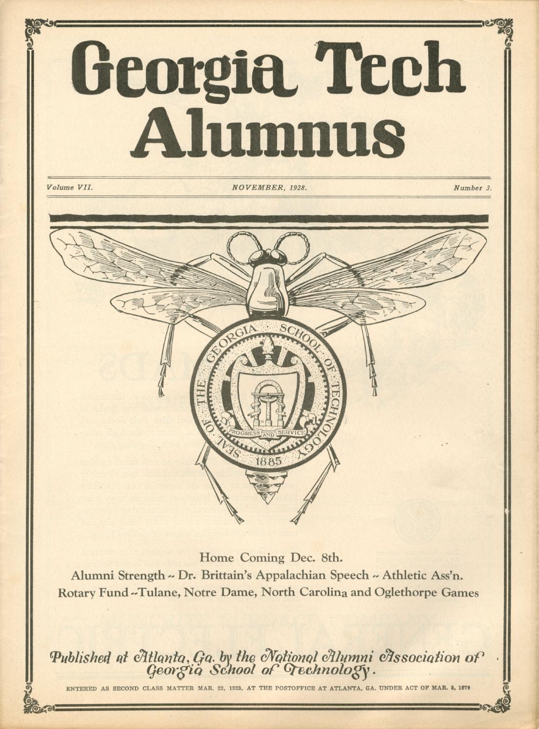 Georgia Tech Alumni Magazine Vol. 07, No. 03 1928 by Georgia Tech ...