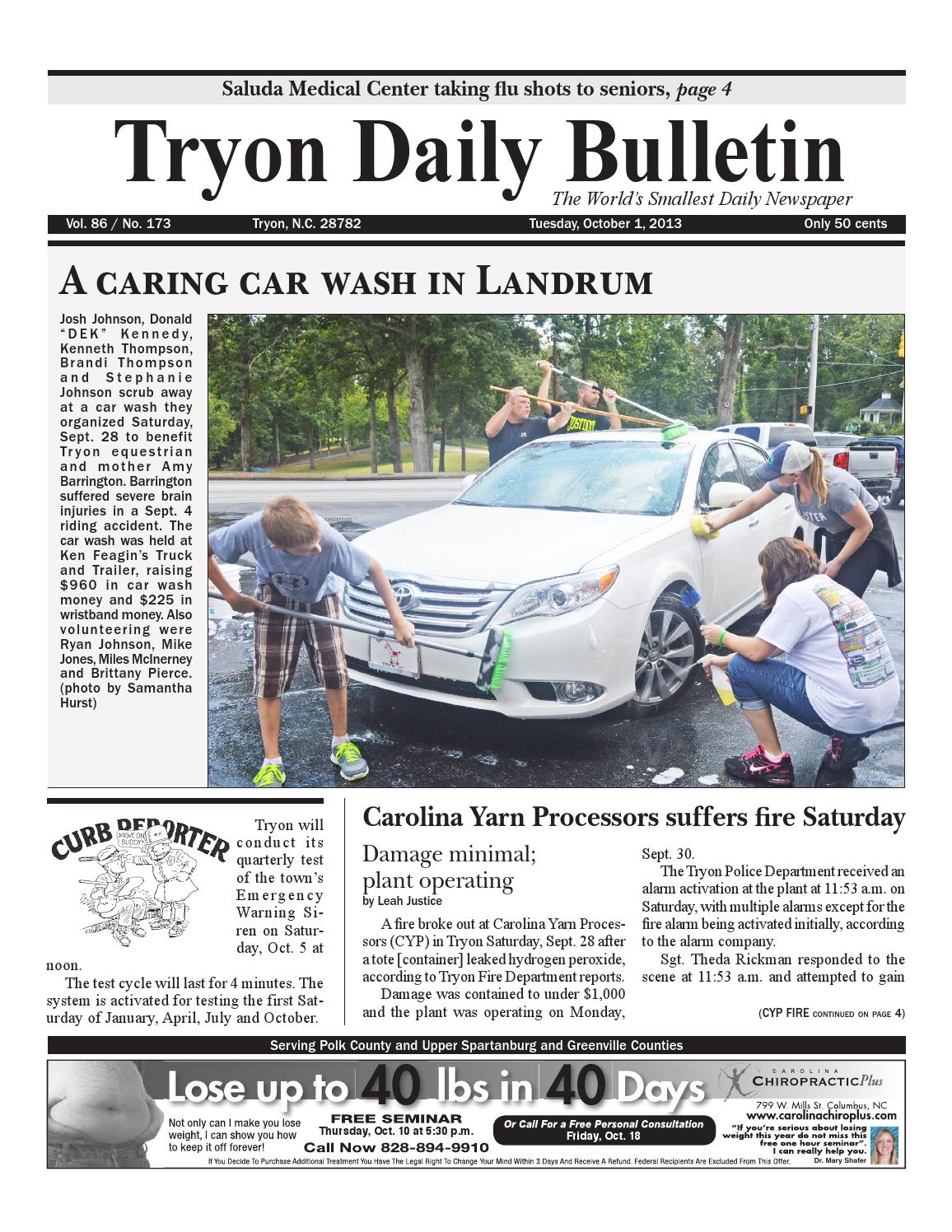 20131001 by Tryon Daily Bulletin - Issuu