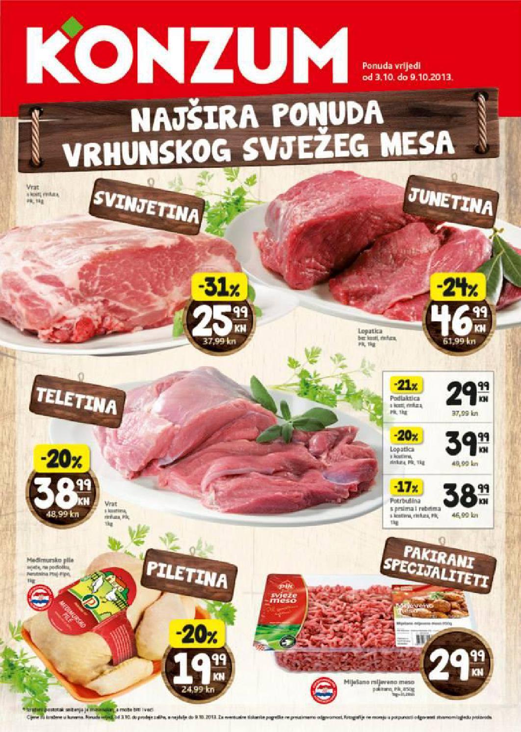 Konzum letak meso listopad 2013 by katalozi.net - Issuu