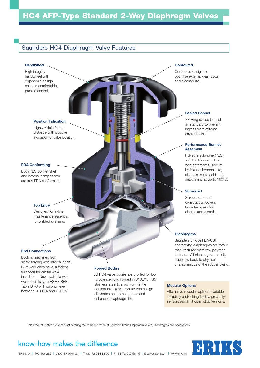 Saunders hc4 afp standard 2 way valves by ERIKS Nederland - Issuu