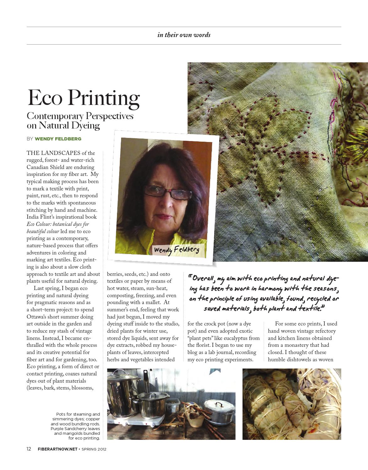 Fiber Art Now magazine, Spring 2012 by Glenna - Issuu