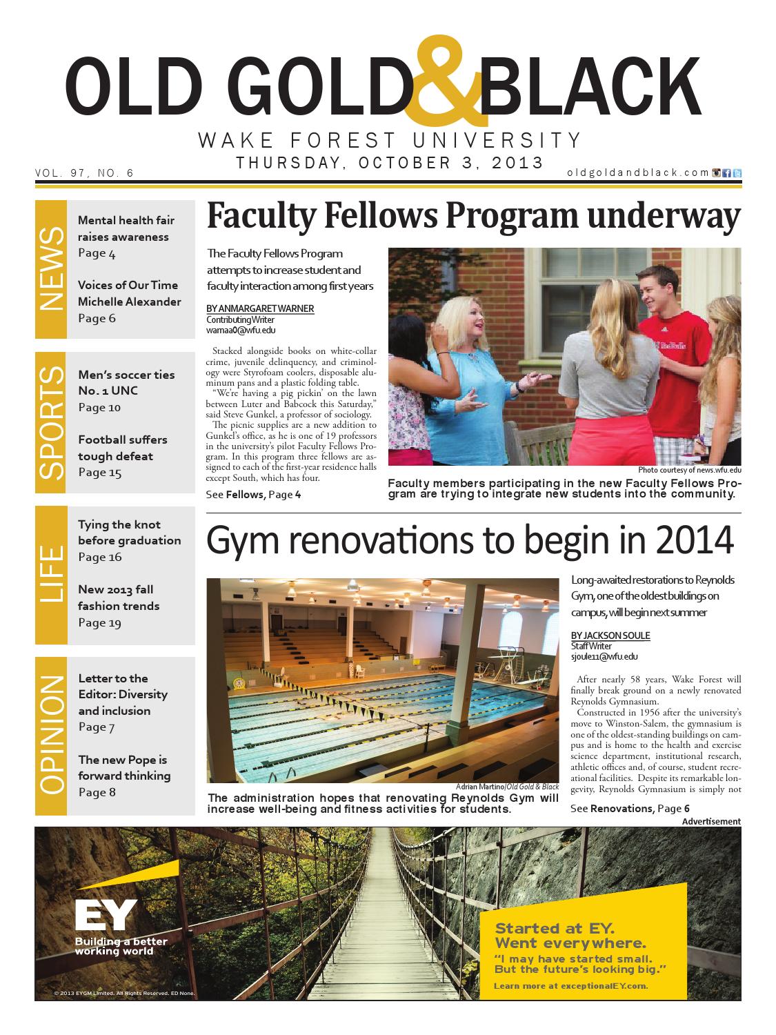 October 3 by Old Gold & Black - Issuu