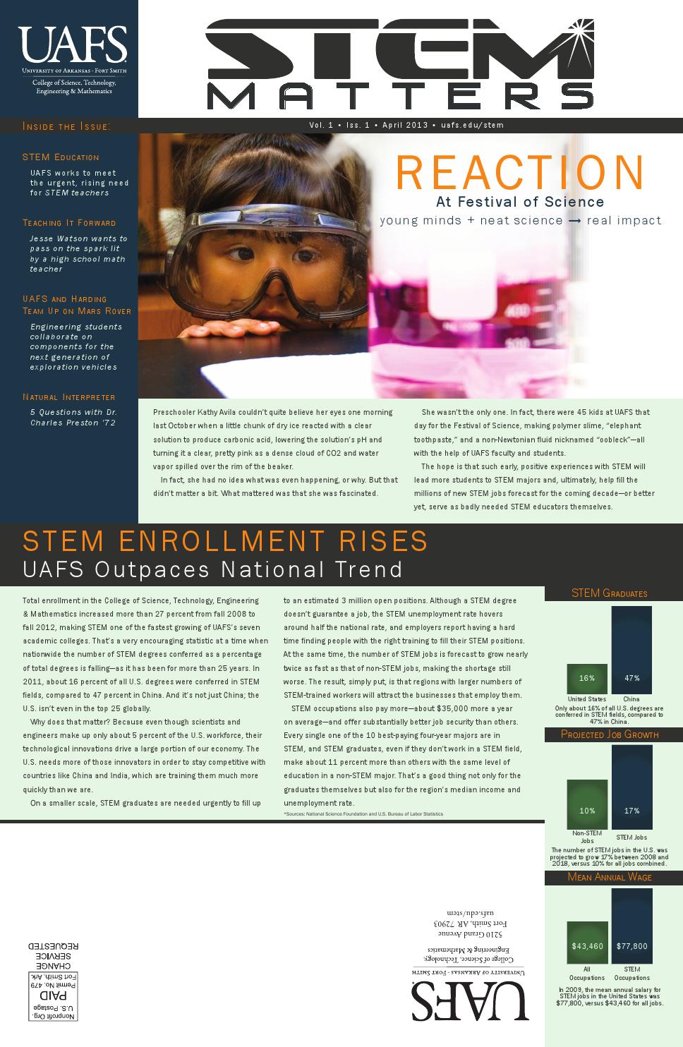 STEM Matters - April 2013 by University of Arkansas - Fort Smith - Issuu