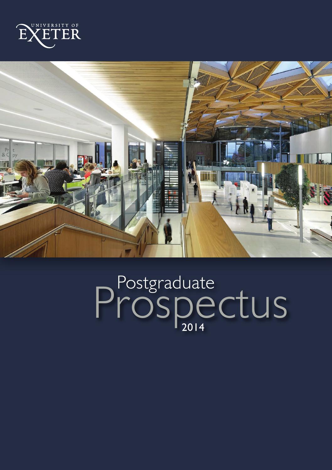 Postgraduate Prospectus 2014 by University of Exeter - Issuu