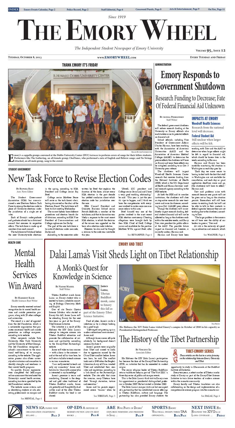 10.8.13 by The Emory Wheel - Issuu