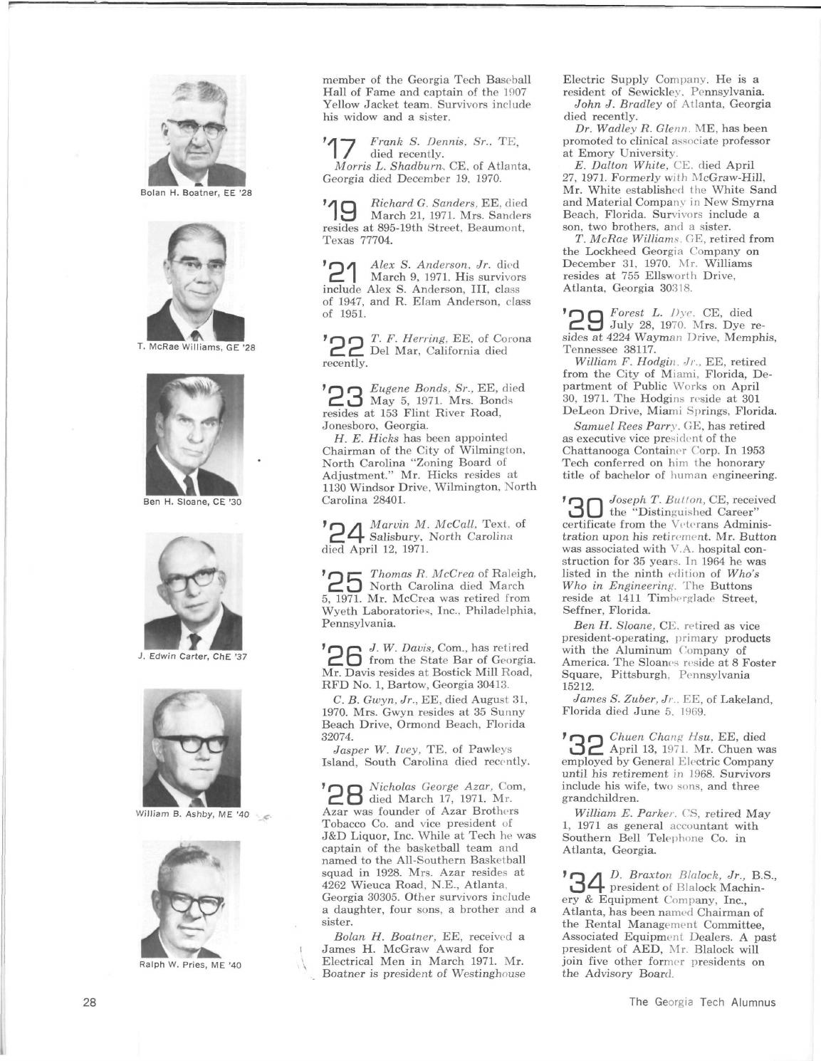 Georgia Tech Alumni Magazine Vol. 49, No. 06 1971 by Georgia Tech ...