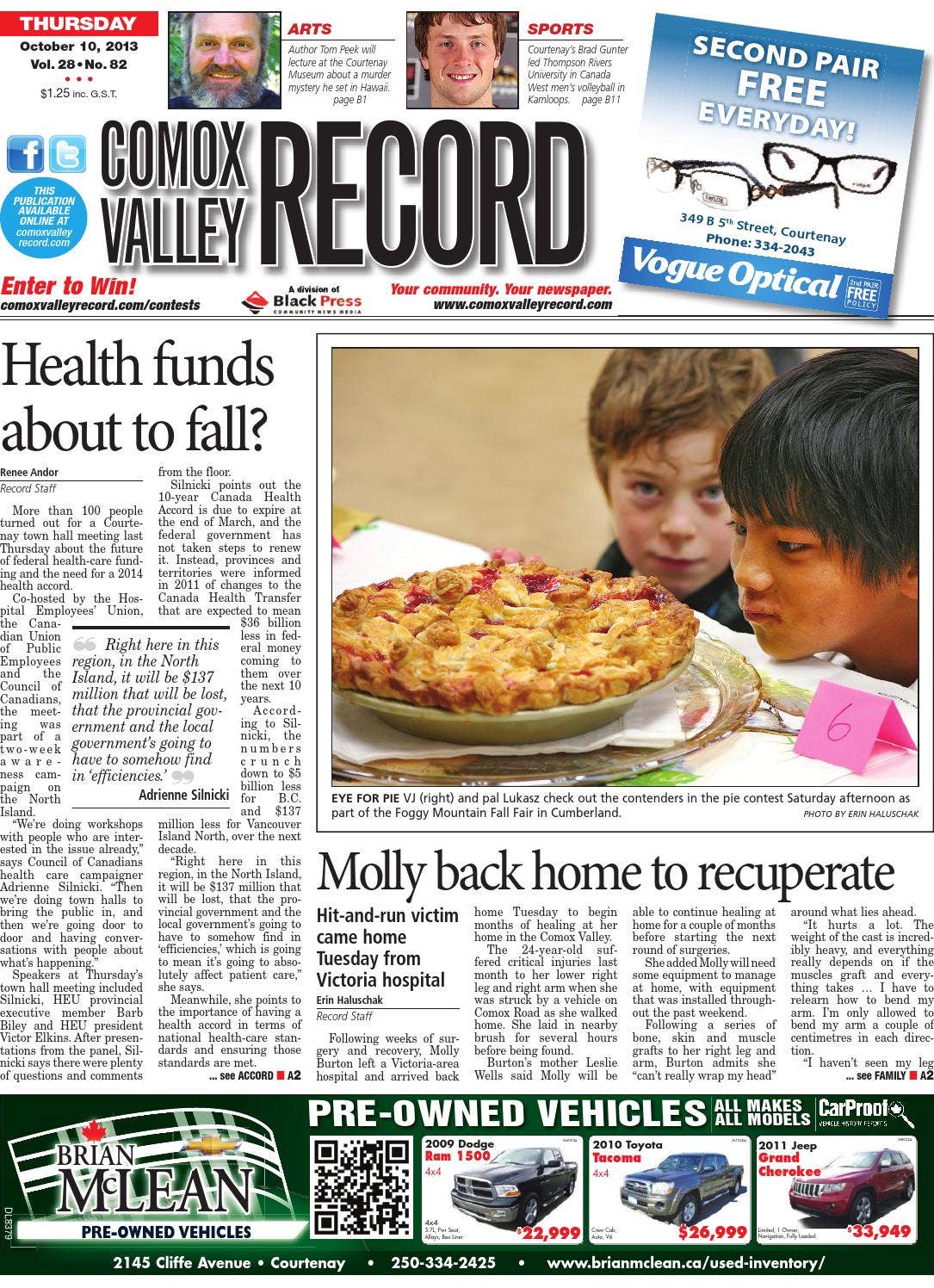 Comox Valley Record, October 10, 2013 by Black Press Media Group - Issuu