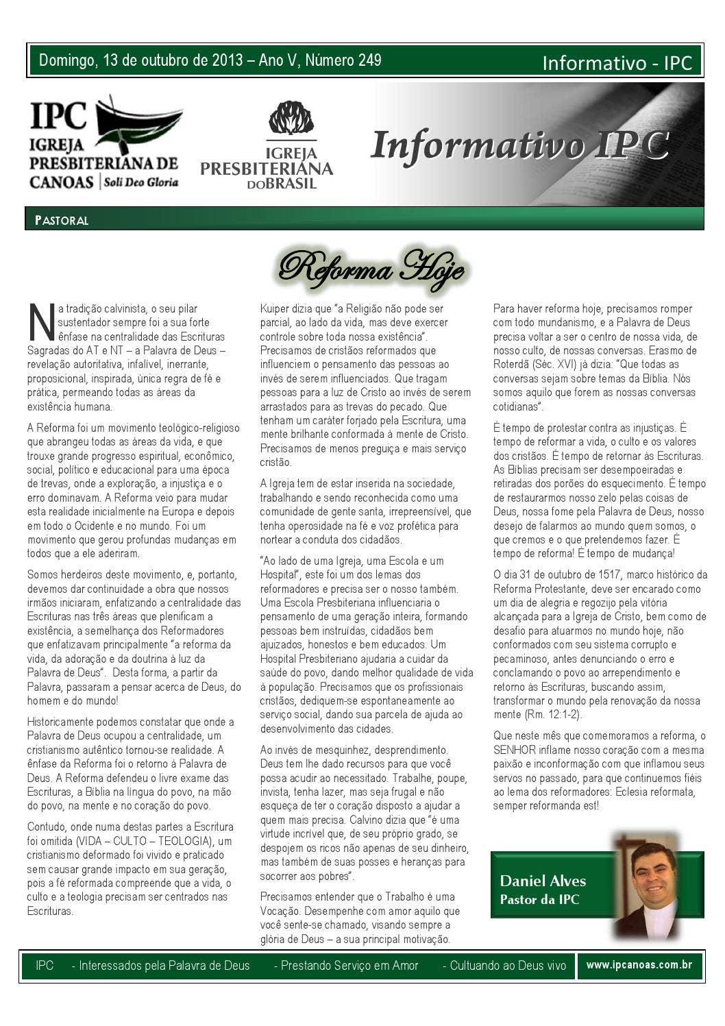 Informativo IPC 249 by IGREJA PRESBITERIANA - Issuu