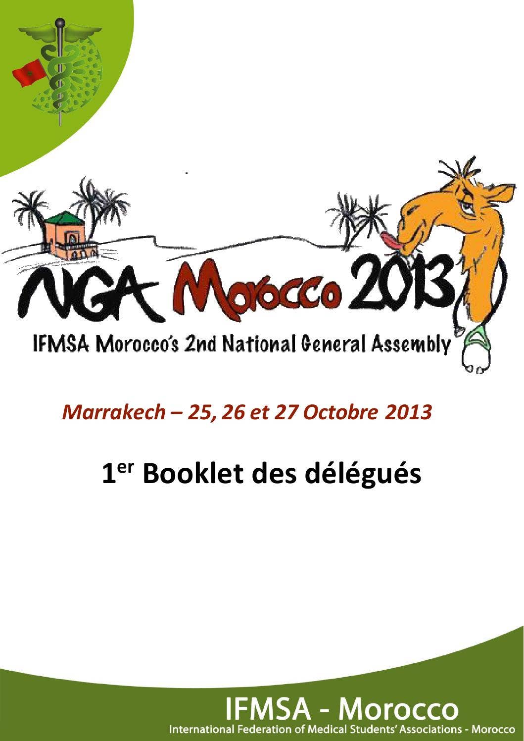 1er Booklet des délégués by IFMSA-Morocco - Issuu