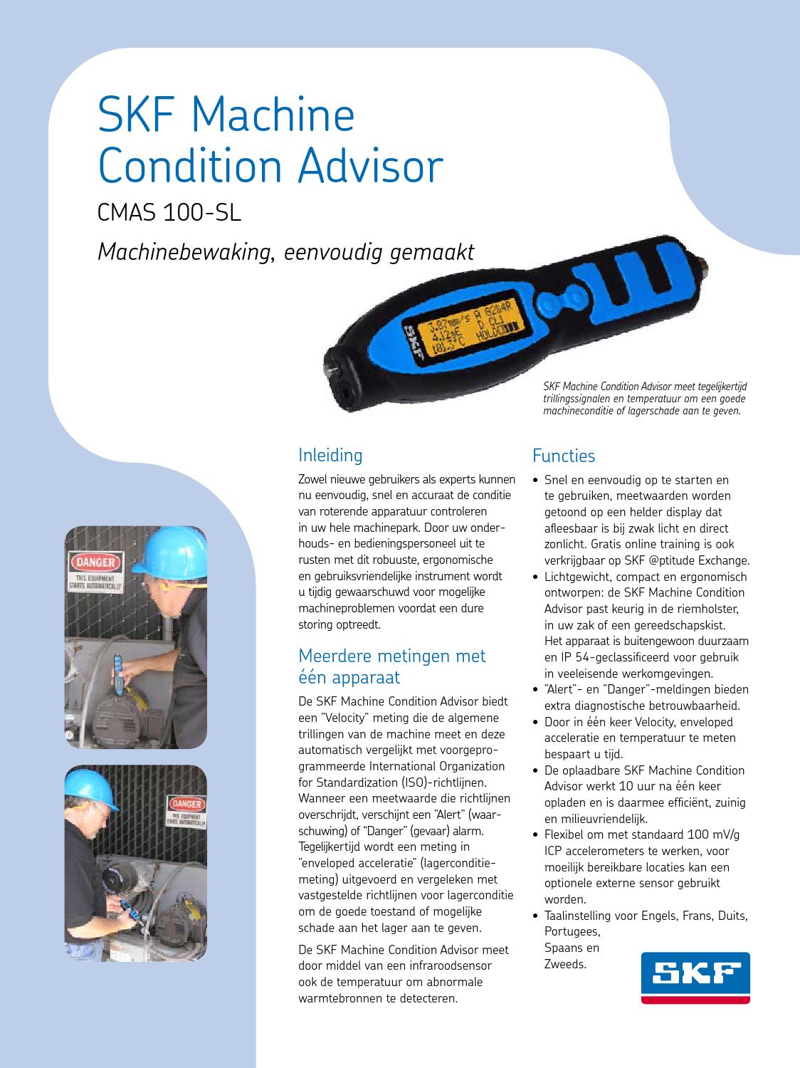 Skf machine condition advisor cmas 100 sl by ERIKS Nederland - Issuu