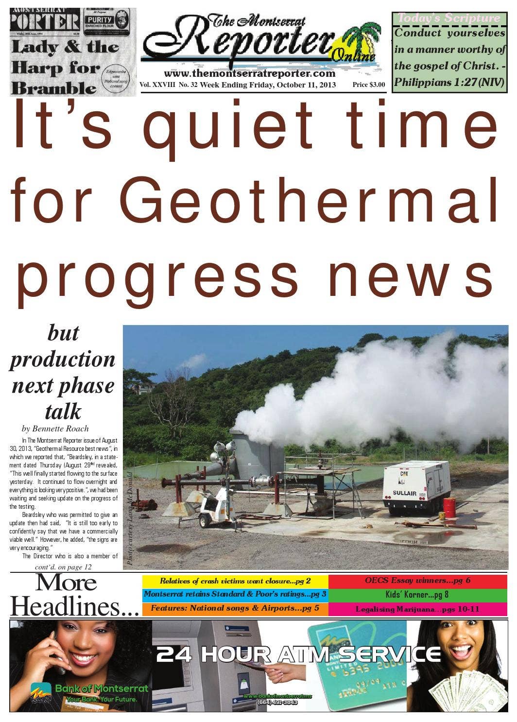 The Montserrat Reporter - October 11 2013 by The Montserrat Reporter ...