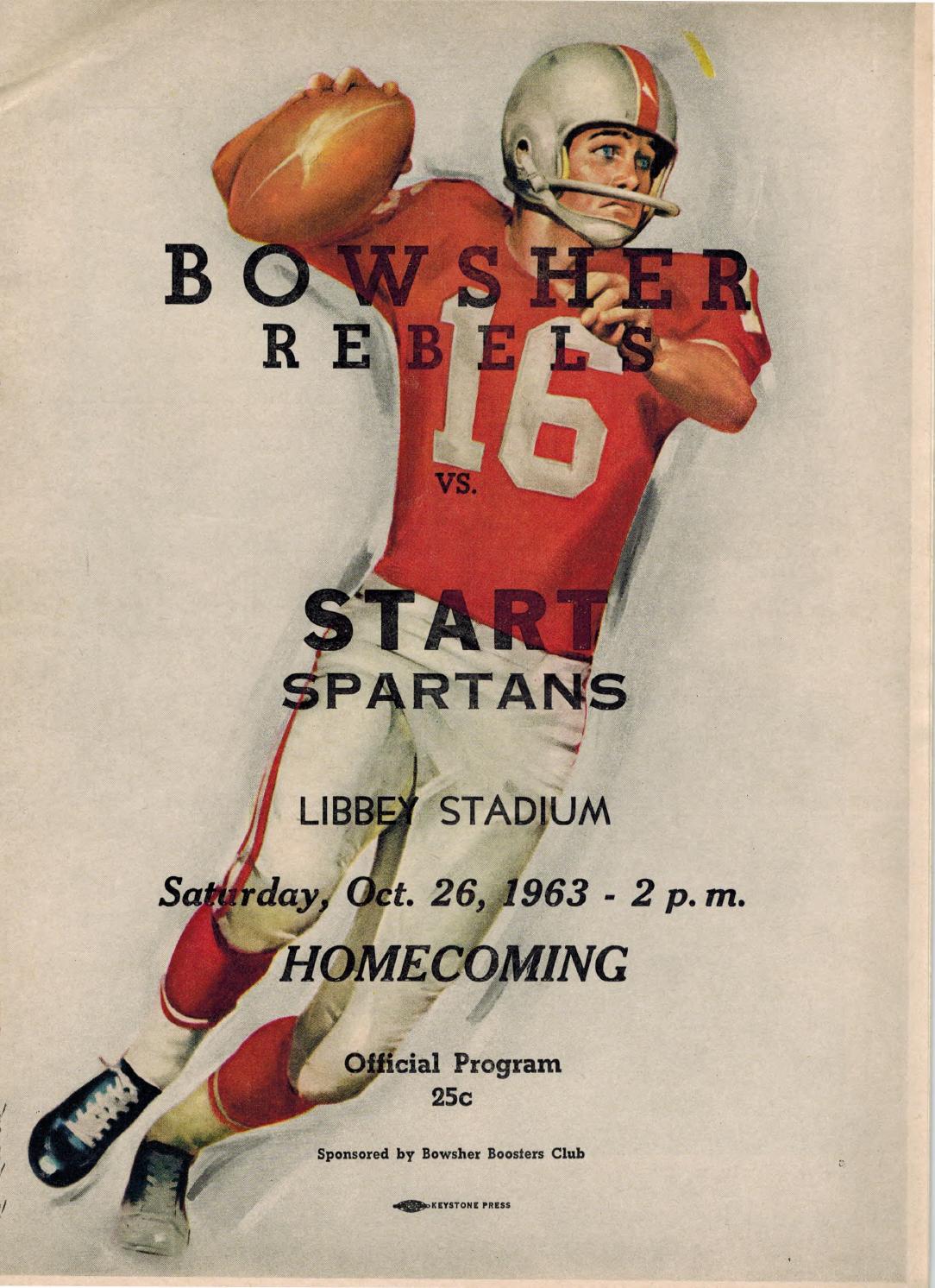 Football program, Start at Bowsher 10-26-63 by Donald Weber - Issuu