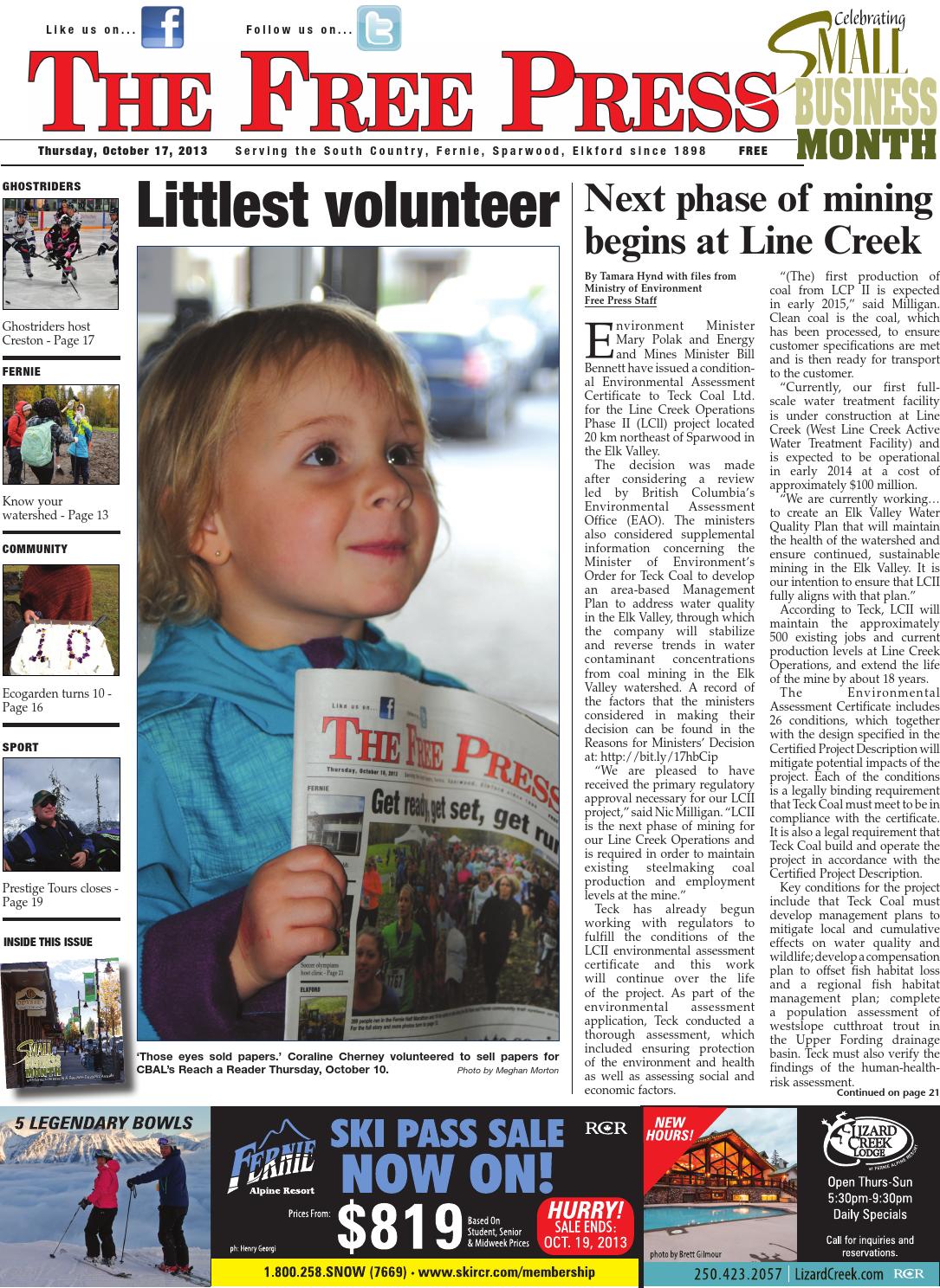 The Free Press, October 17, 2013 by Black Press Media Group - Issuu