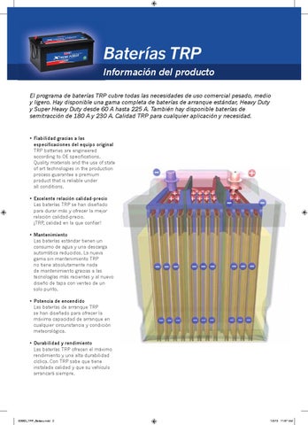 Características Productos TRP by Grupo Nirvauto - Issuu