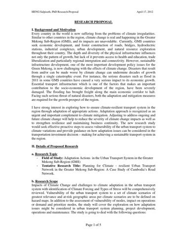 Sample Phd Research Proposal By Bayes Ahmed Issuu
