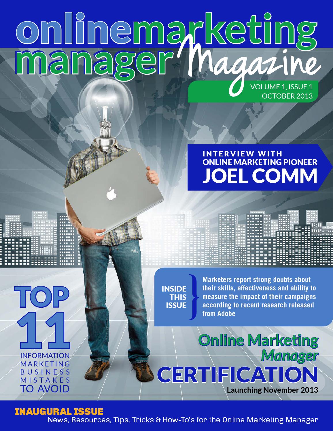 Online Marketing Manager Magazine - Oct/Nov 2013 by Pam Ivey - Issuu