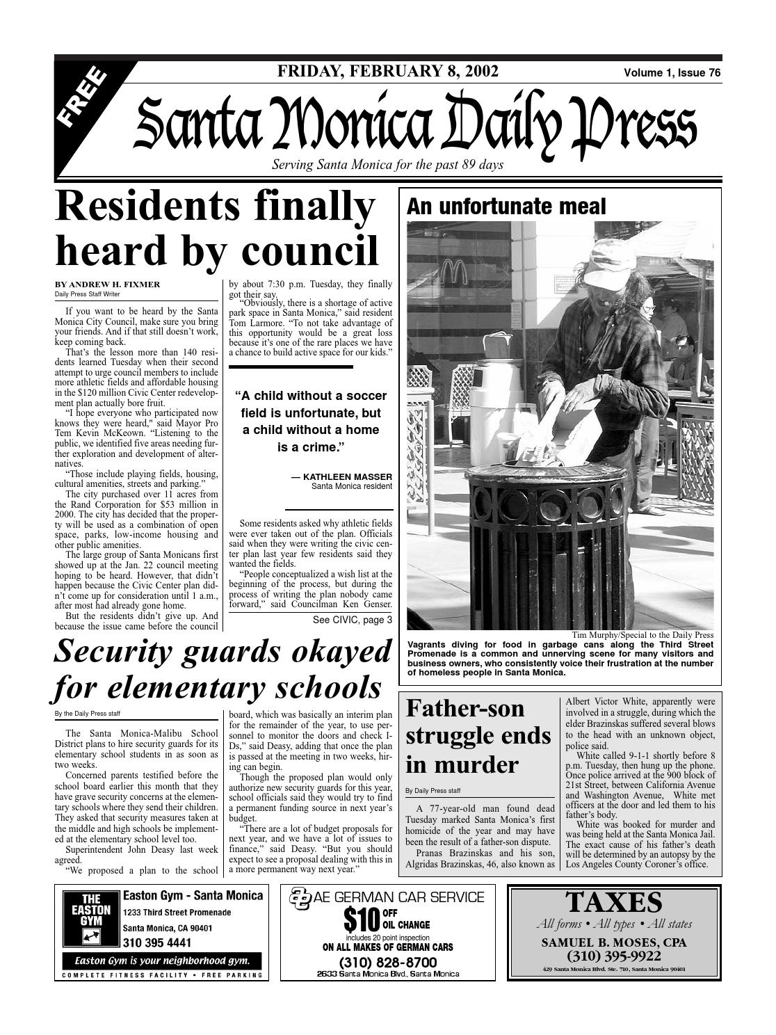 Santa Monica Daily Press, February 08, 2002 by Santa Monica Daily Press ...