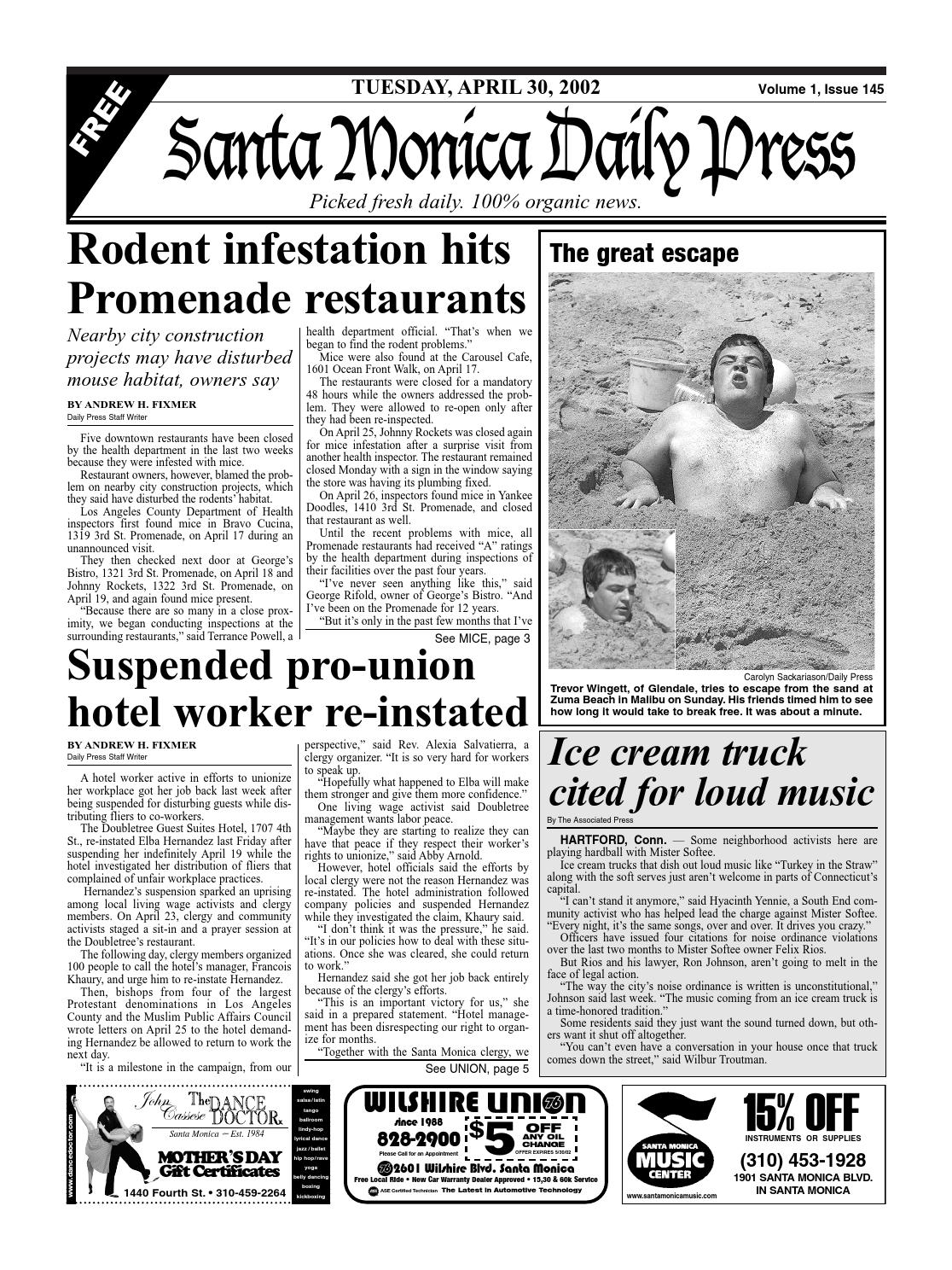 Santa Monica Daily Press, April 30, 2002 by Santa Monica Daily Press ...