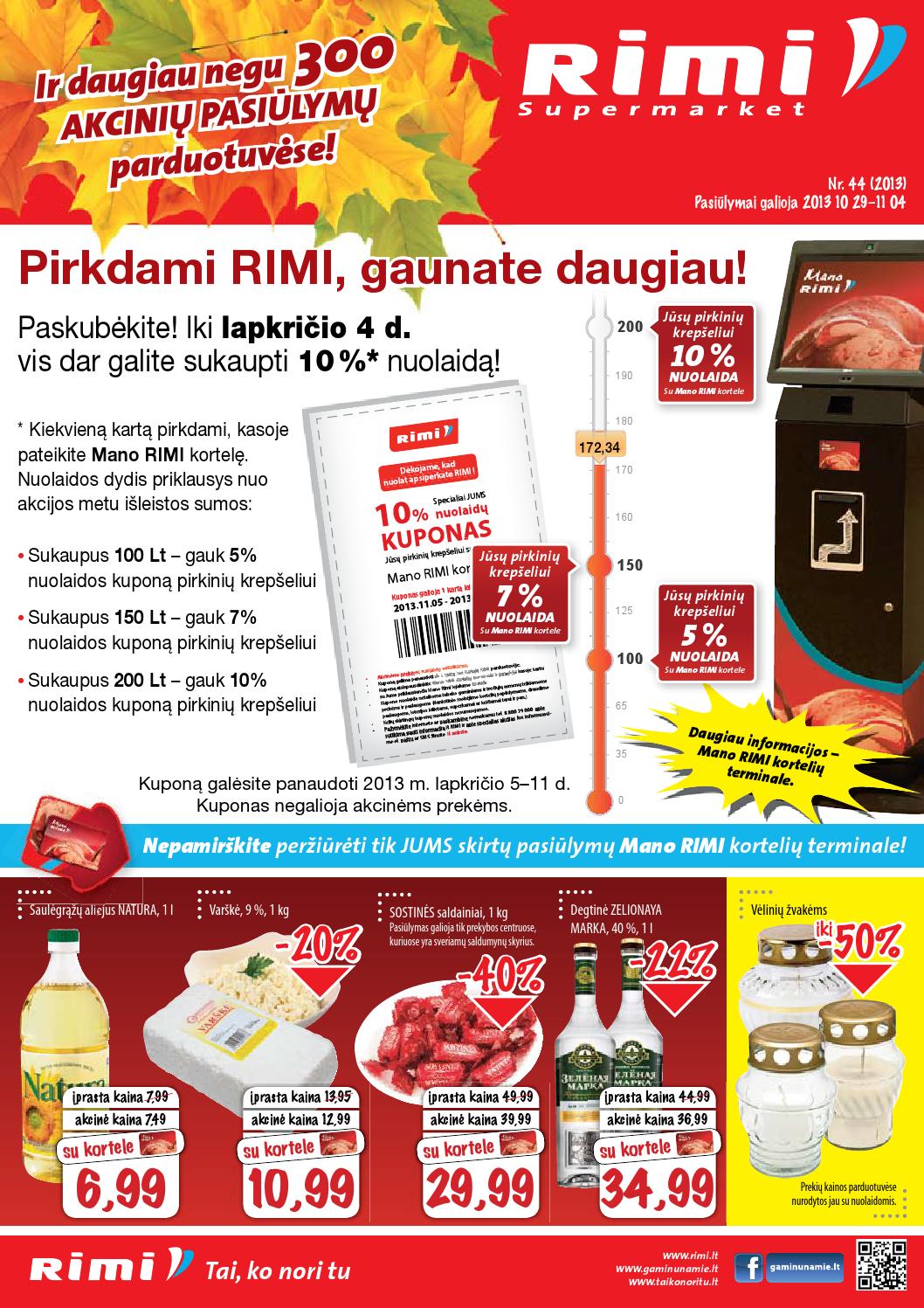 Rimi Supermarket Nr.44-2013 by Rimi - Issuu