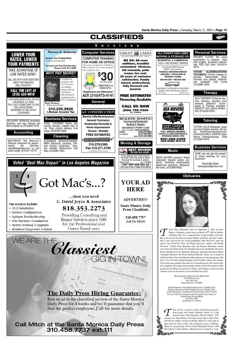 Santa Monica Daily Press, March 22, 2003 by Santa Monica Daily Press ...
