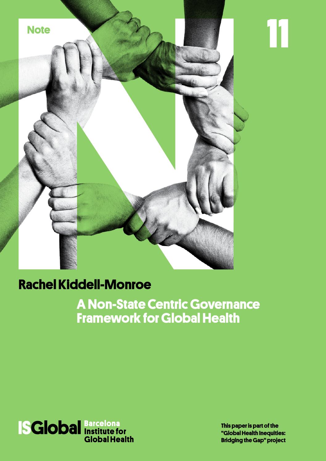 A Non State Centric Governance Framework for Global Health by ISGlobal ...
